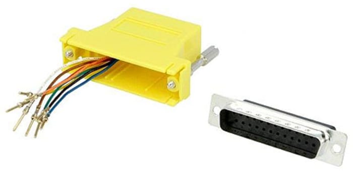 DA25-PMJ8-Y-K MH Connectors | MH Connectors D-Sub Adapter 25-Way D-Sub ...