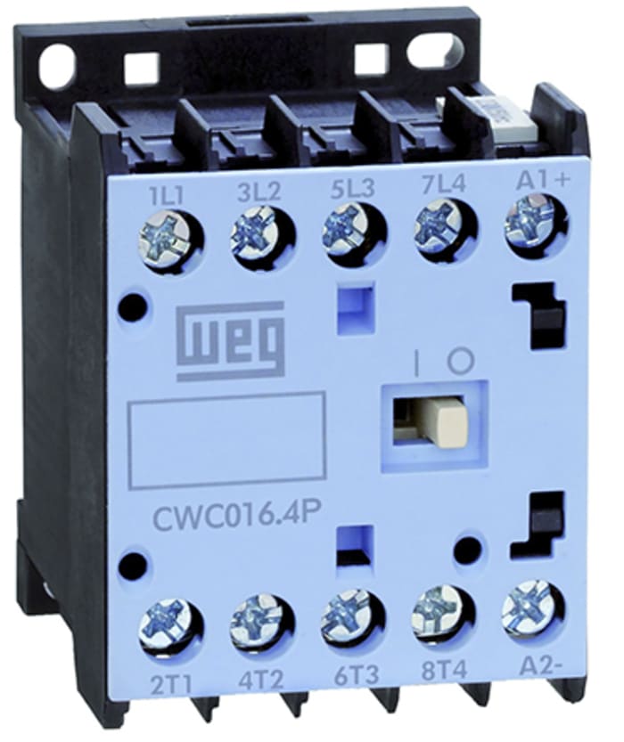 CWC012-00-40D24 WEG | WEG CWC Contactor, 230 V ac Coil, 4-Pole, 12 A, 5 ...