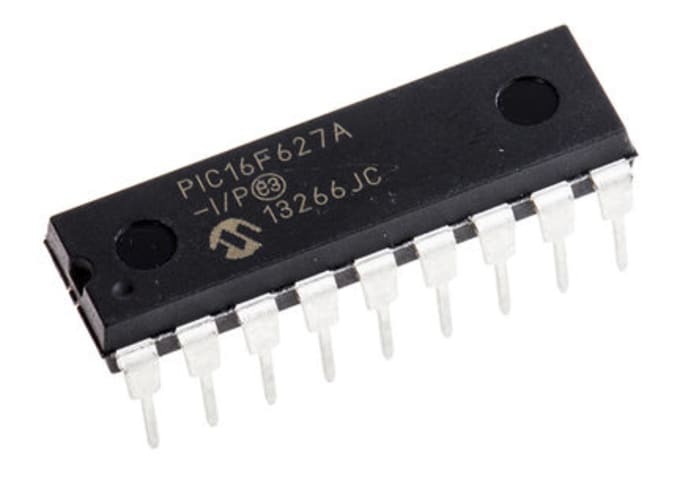 PIC16F627A-I/P Microchip | Microchip, 8bit PIC, PIC16F Microcontroller ...