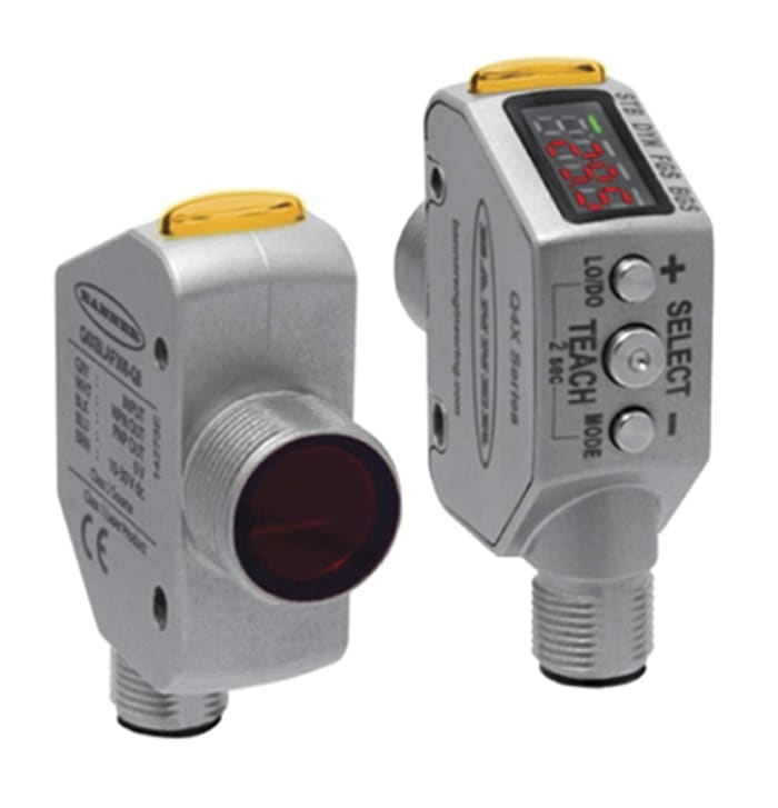Q4XTBLAF300-Q8 Banner | Banner Diffuse Distance Sensor, Barrel Sensor ...