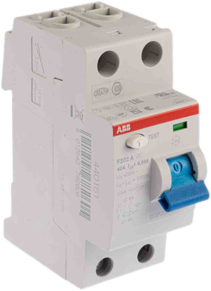 2CSF202101R1400 - F202A-40/0.03 ABB | ABB F200 RCCB, 40A, 2 Pole, 30mA ...
