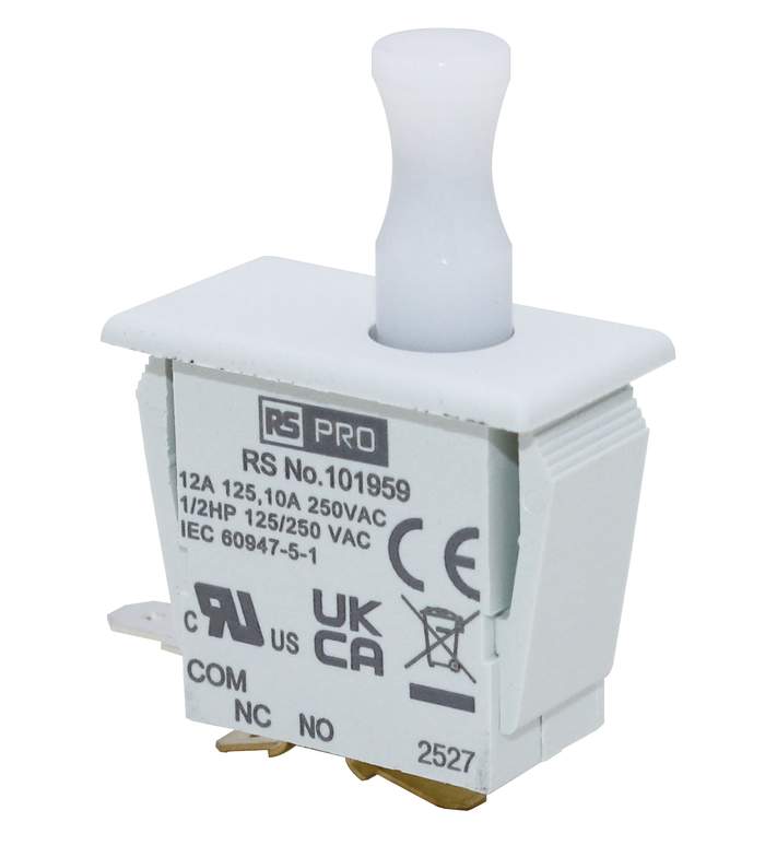 RS PRO | RS PRO Door Interlock Microswitch Plunger, SPDT 12 A IP40, 85 ...