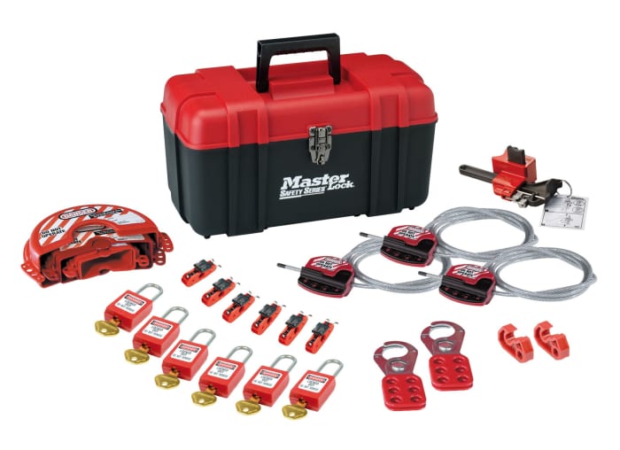 S1117VES31KA Master Lock | Master Lock Red Lockout Kit Lockout Kit ...