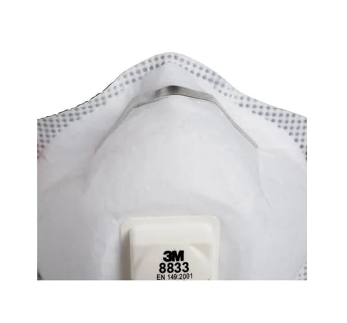 3M 8833 3M | Mascarillas desechables FFP3 3M 8833, serie 8300, con ...