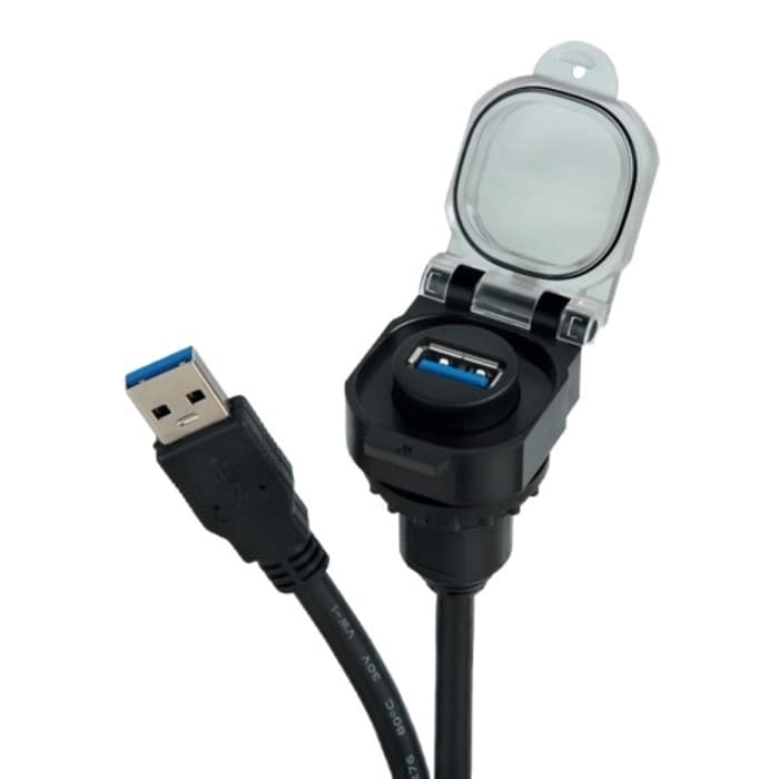 RS PRO | RS PRO Straight, Front Mount, Socket, Plug Type USB A USB 3.0 ...