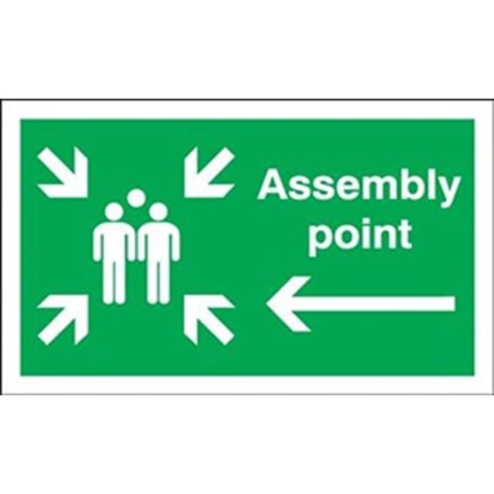 RS PRO | RS PRO Polypropylene Sign Assembly Point Sign With English ...