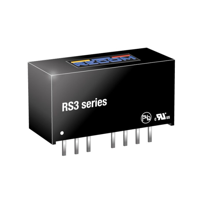 RS3-2405S Recom | Recom RS3 DC-DC Converter, 5V dc/ 600mA Output, 18 → ...