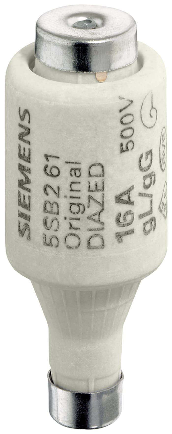5SB2611 Siemens | Siemens 16 A D2 Diazed Fuse, 500 V ac/dc | 167-680 | RS