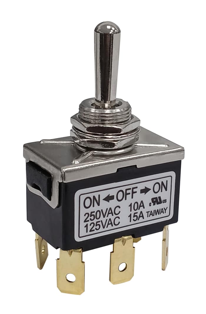 RS PRO | RS PRO Toggle Switch, Panel Mount, On-Off-On, DPDT, Solder Lug ...