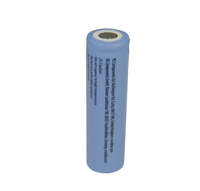 RS PRO | RS PRO, 3.7 V, 18650, Lithium-ion 18.5 mm Rechargeable Battery ...