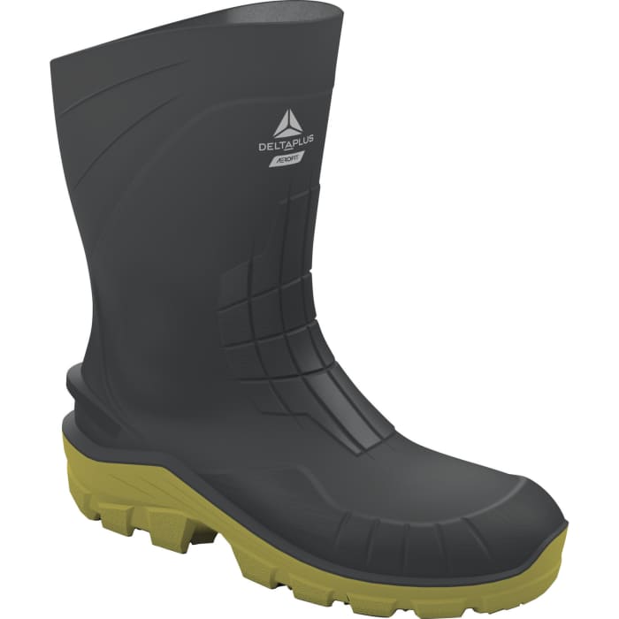 AETECS5GR37 Delta Plus | Delta Plus AEROTECH Black, Yellow Steel Toe ...