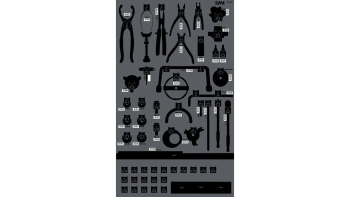PAN-VID1-N SAM | SAM Wall Mount Tool Panel | 210-504 | RS