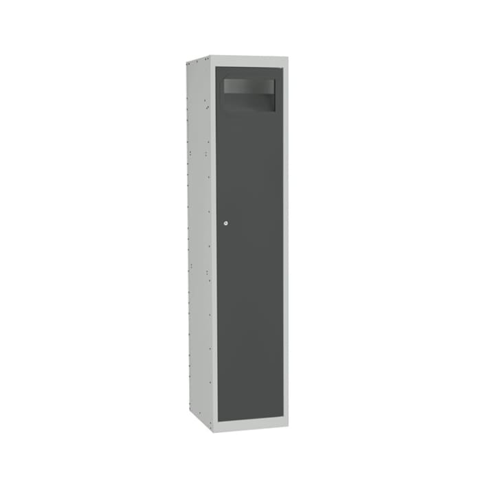 RS PRO | RS PRO 1 Door No Steel Dark Grey, Light Grey Storage Locker ...