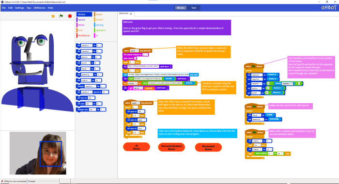 386 Ohbot | Ohbot Robot Kit AI Educational Robot - DIY Kit | 217-219 | RS