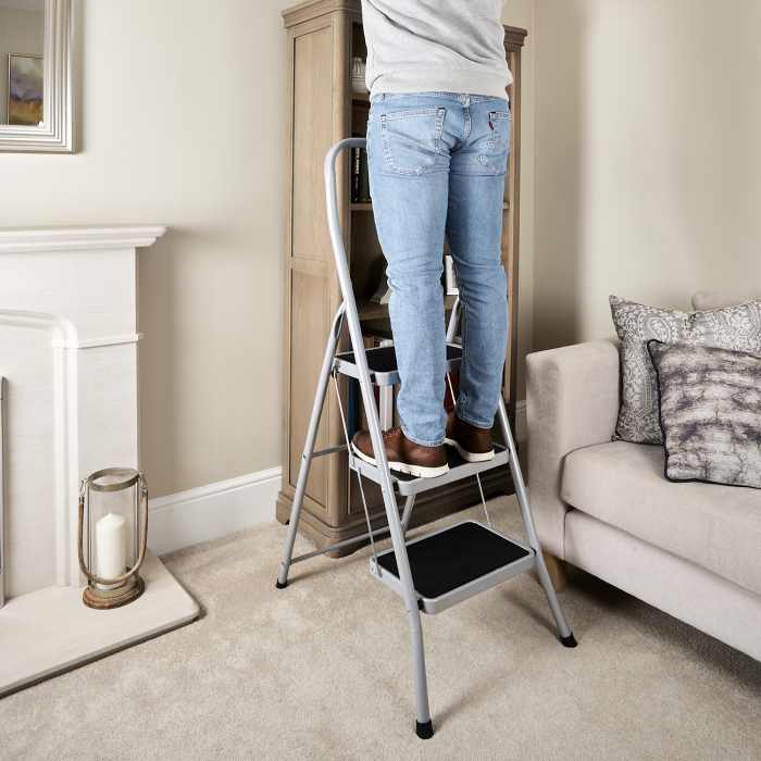 RS PRO | RS PRO 2 Tread Aluminium Steps 0.47m Platform Height ...