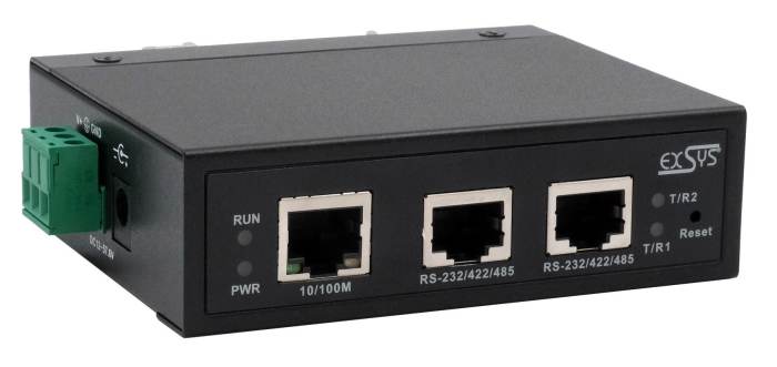 EX-61002 Exsys | Exsys Serial Device Server, 1 Ethernet Port, 2 Serial Port, RS232, RS422, RS485 ...