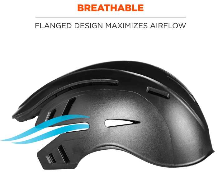 23370 Ergodyne | Ergodyne Black Standard Peak Bump Cap, Foam Protective ...
