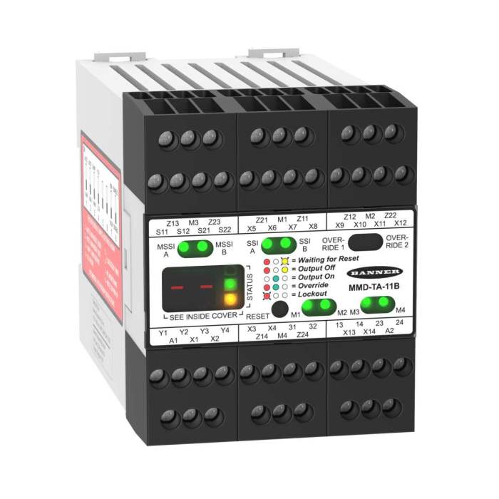MMD-TA-11B Banner | Banner MMD Safety Relay Safety Relay, 24V dc, 2 ...