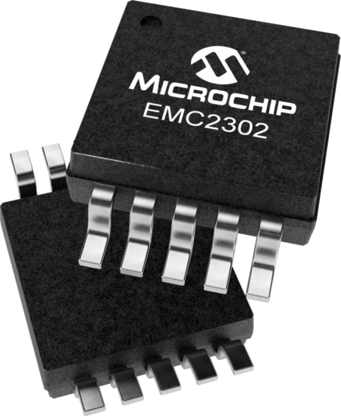 EMC2302-2-AIZL-TR Microchip | Microchip EMC2302 Series Temperature Sensor, PWM Output, Surface ...