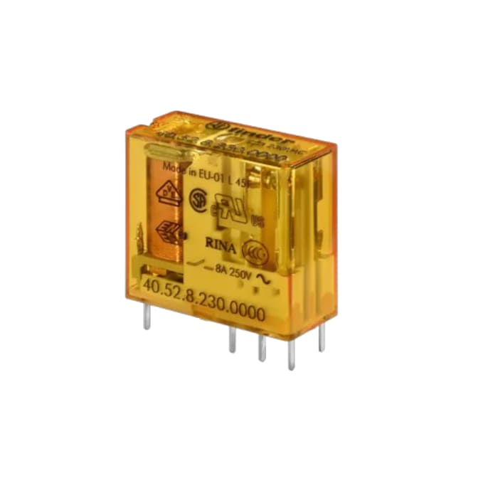 40.52.8.230.0000 Finder | Finder PCB Mount Power Relay, 230V ac Coil ...