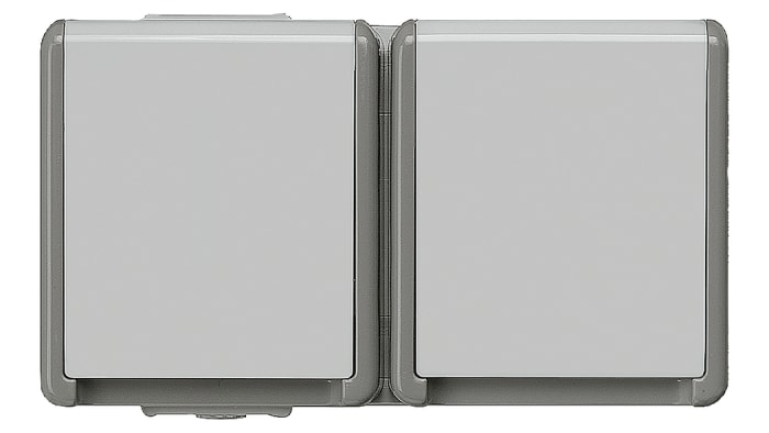 5UB4722 Siemens | Siemens DELTA Grey 2 Gang Plug Socket, 16A, Type F ...