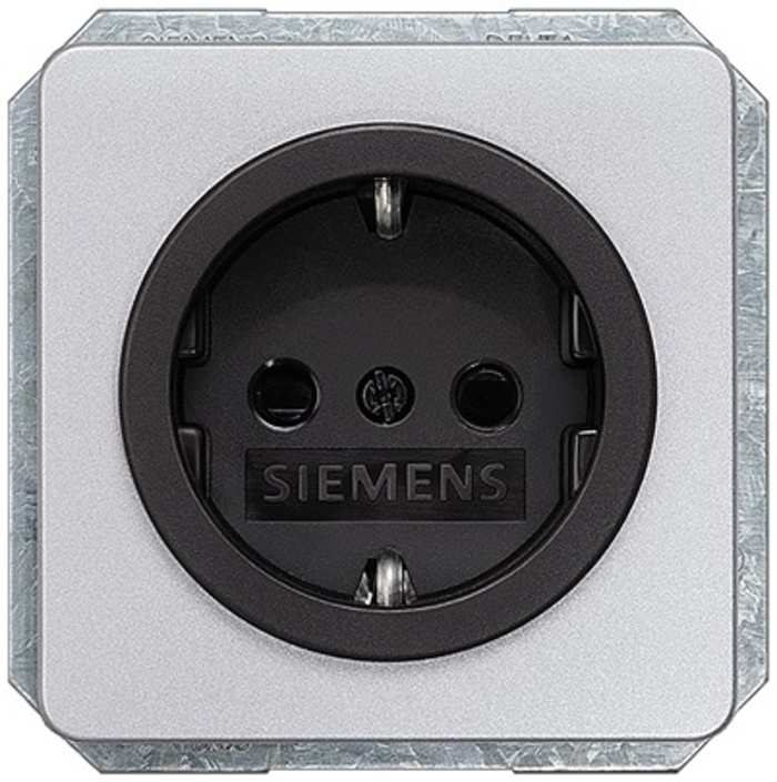 5UB1465 Siemens | Siemens 5UB14 Silver 1 Gang Plug Socket, 16 A Indoor ...
