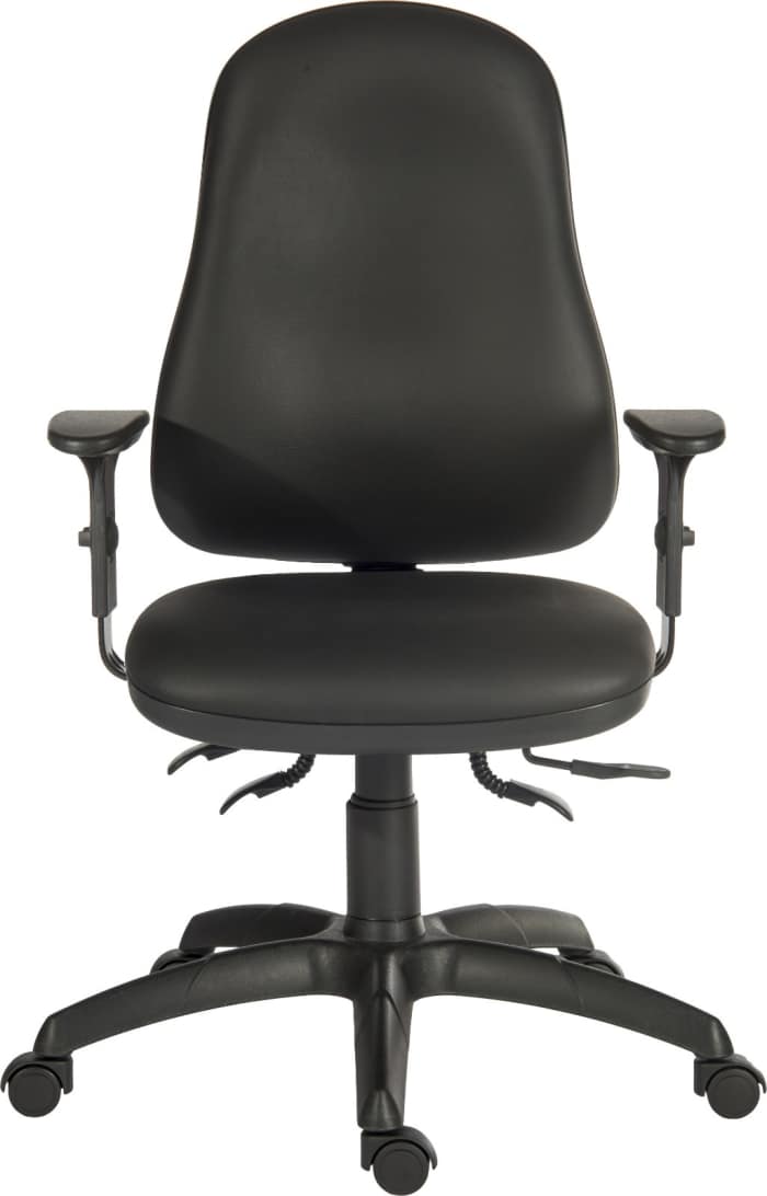 RS PRO | RS PRO Black Polyurethane Operator Chair, 150kg Weight ...