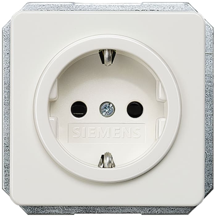 5UB1405-0KK Siemens | Siemens DELTA White Plug Socket, 16A, Schuko ...