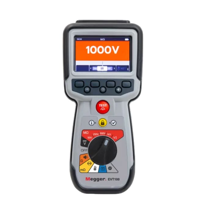 1015-736 Megger | Megger EVT100 Electrical Vehicle Tester, 50 V, 100 V ...