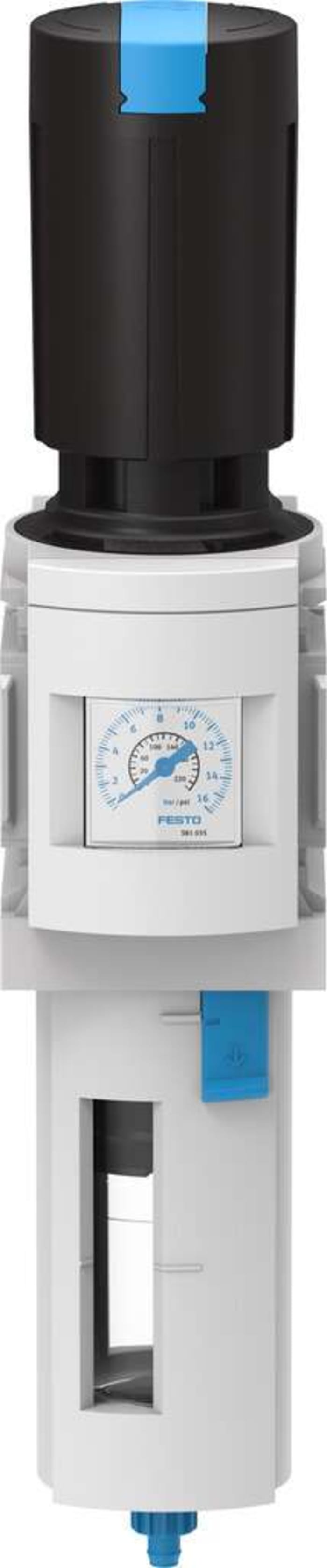 MS6-LFR-1/2-D7-CRV-AS Festo | Filtro regulador Festo serie MS6, 1/2 in ...