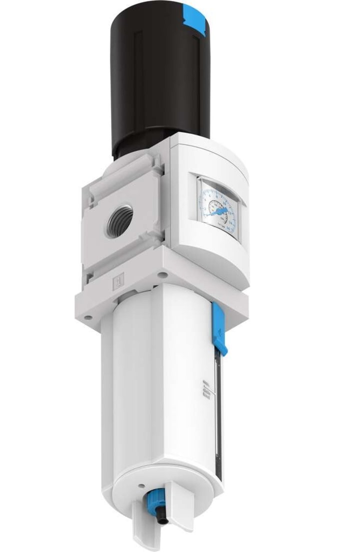 MS6-LFR-1/2-D7-CUV-AS Festo | Festo MS6-LFR Metal Filter Regulator, 5μm ...