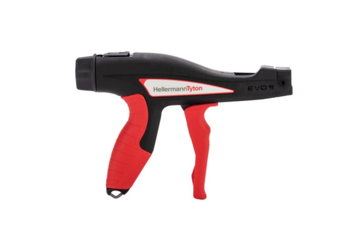 110-80002 EVO9-MET/PL-BK/RD HellermannTyton | HellermannTyton EVO9 Cable Tie Gun, 13mm Capacity ...