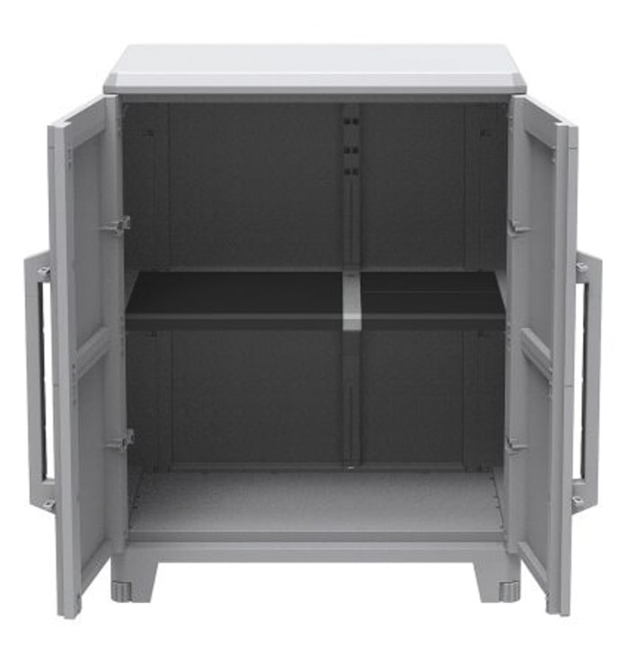 RS PRO | RS PRO 2 Door Plastic Floor Standing Storage Cabinet 1010 mm ...