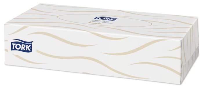 140280 Tork | Extra Soft White Facial Tissues, Box of 100 | 136-9634 | RS