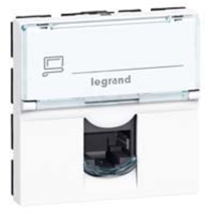 0 765 76 Legrand Conector Hembra Legrand Blanco Aluminio Cat6A RJ45
