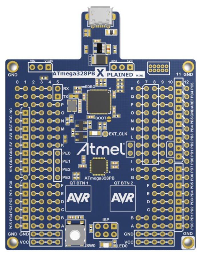 Atmega328pb Xmini Microchip Microchip Xplained Mini Mcu Evaluation