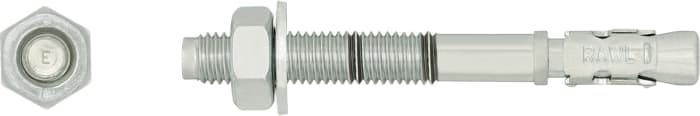 R-XPT-12100-SF/10 RawlPlug | RawlPlug Steel Through Bolt 12mm x 100mm ...