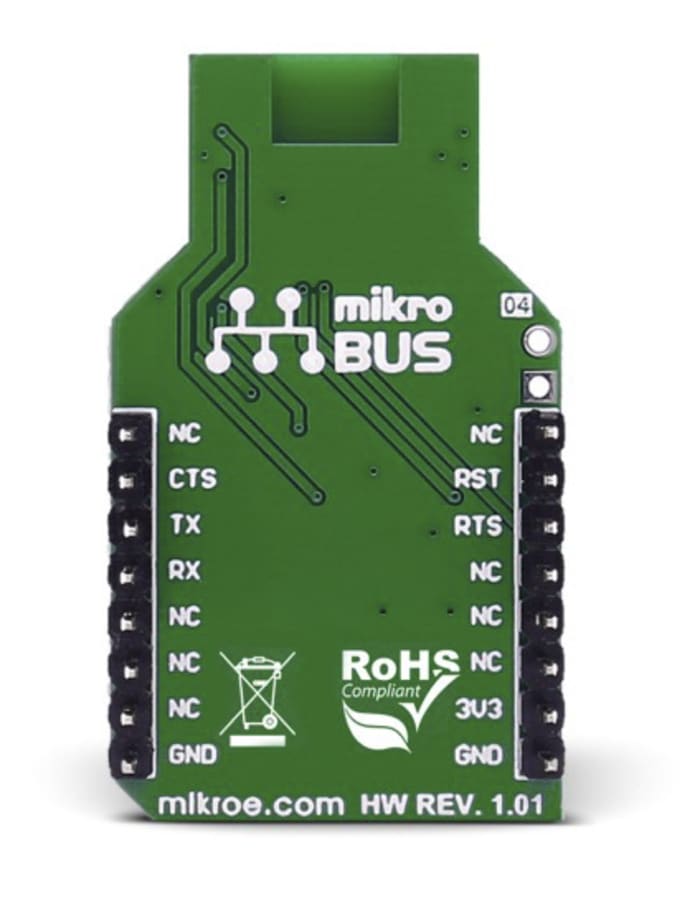 MIKROE-2544 MikroElektronika | MikroElektronika RN4871 Click Bluetooth Development Kit MIKROE ...