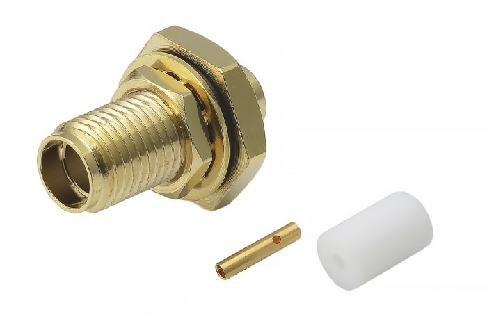RS PRO | RS PRO, Plug Bulkhead SMA Connector, 50Ω, Solder Termination ...