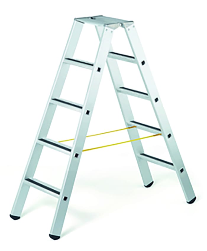 41553 Zarges | Zarges Aluminium 2 x 5 steps Step Ladder, 1.32m open ...