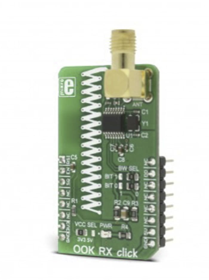 MIKROE-2902 MikroElektronika | MikroElektronika OOK RX click MICRF230 Wireless for Garage or ...