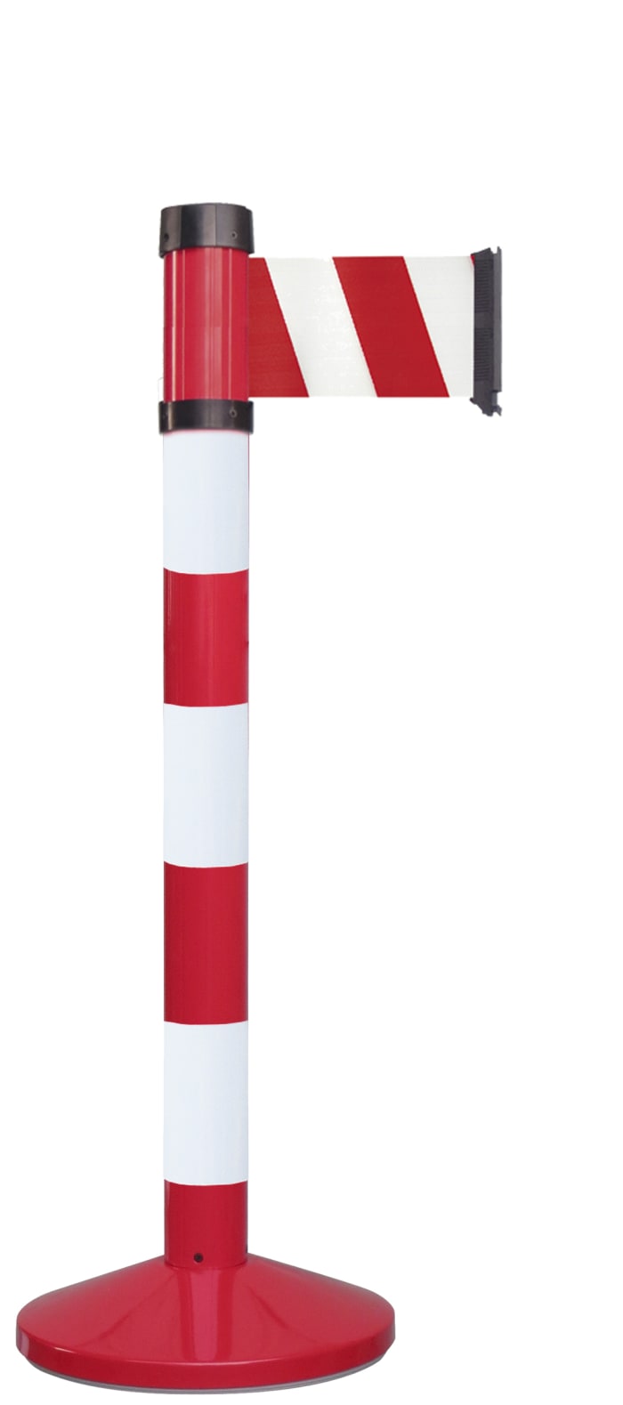 RS PRO | RS PRO Red & White Steel Retractable Barrier, 4m, Red, White ...