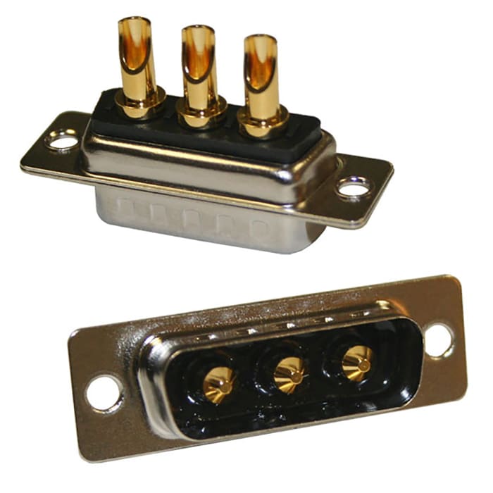 680S3W3203L401 Norcomp | Norcomp 680S 3 Way Panel Mount D-sub Connector ...