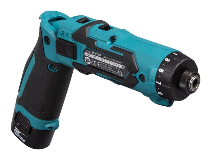 DF012DSE-UK Makita | Makita DF012DSE-UK 7.2V Electric Screwdriver, UK Plug | 175-0403 | RS