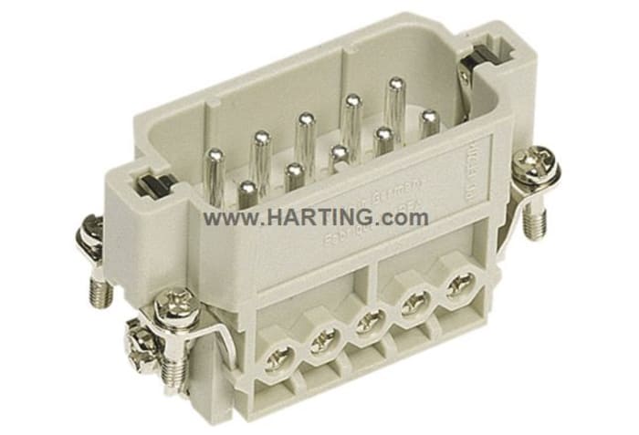 09200102614 HARTING | HARTING Heavy Duty Power Connector Insert, 16A, Male, Han A Series, 10 ...