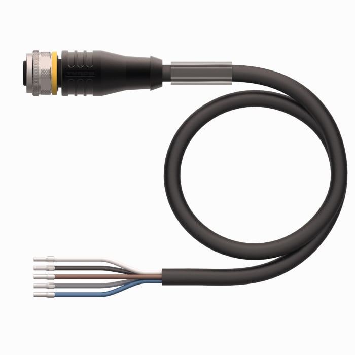 RKS4.5T-2/TXL Turck | Turck Straight Female 5 way M12 to Unterminated Sensor Actuator Cable, 2m ...