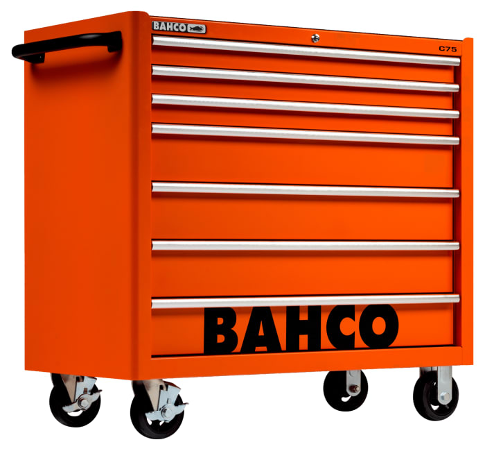 1475KXL7 Bahco | Bahco 7 Drawer Solid Steel Wheeled Tool Trolley | 176 ...