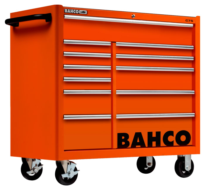 1475KXL12 Bahco | Bahco 12 Drawer Solid Steel Wheeled Tool Trolley ...
