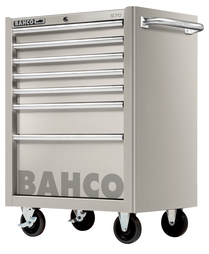 1470K7SS Bahco | Bahco 7 Drawer Stainless Steel Wheeled Tool Chest ...