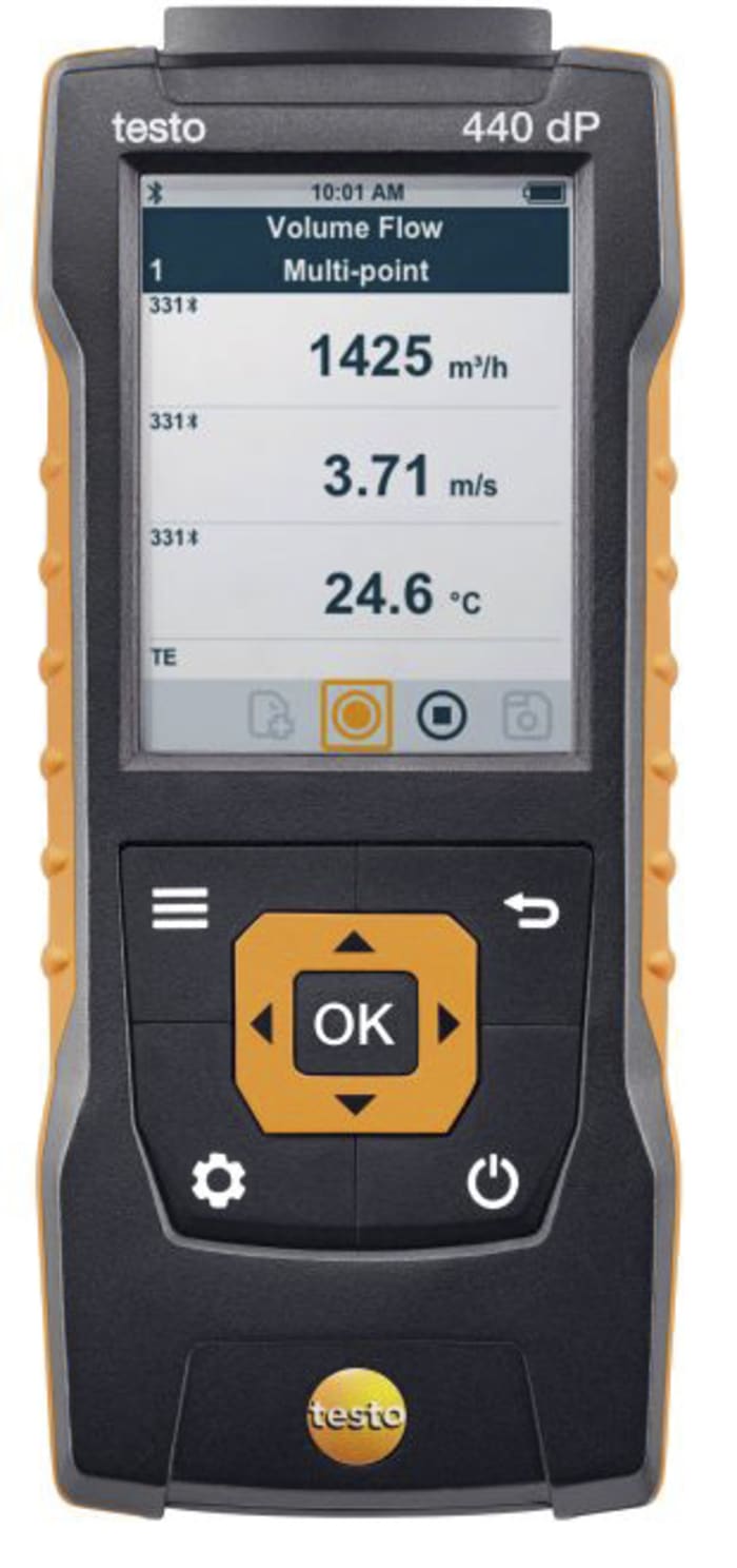 0560 4402 Testo | Testo 440 dP Data Logging Air Quality Monitor for Air ...